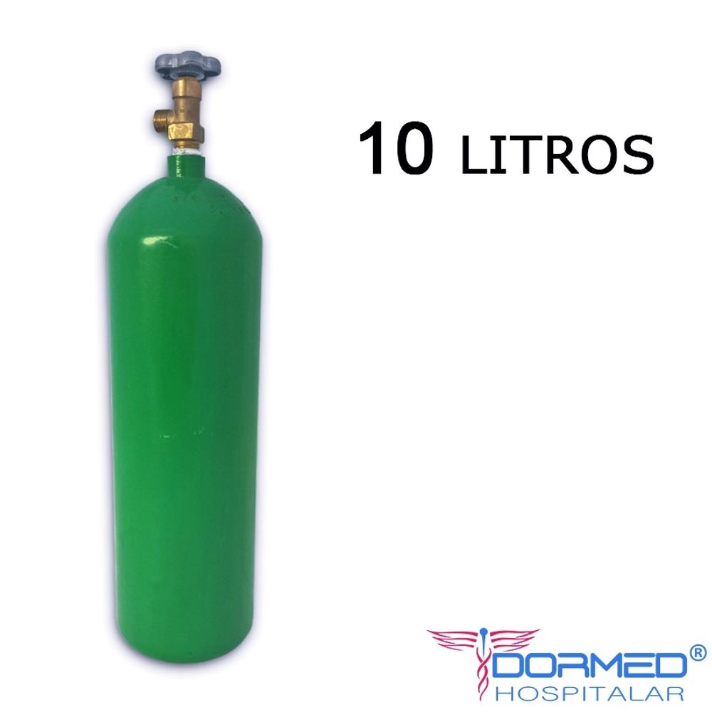 Cilindro de Oxigênio 10L 1,5m³ em Aço Sem Carga - Mat - dormed